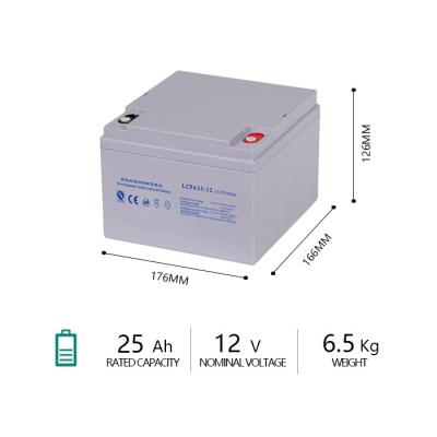 China 6.5kg SLA verzegelde Diepe de Cyclusbatterij van de Lood Zure Batterij 25Ah Te koop