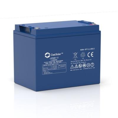 China Bateria profunda do ciclo do Agm do gel Nano 12v 80ah para os painéis solares do picovolt à venda