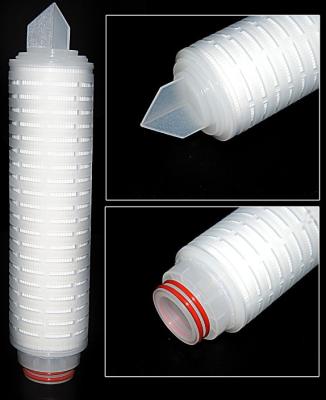China 5 Micron Polypropylene Membrane PP Pleated Water Filter Cartridge for sale