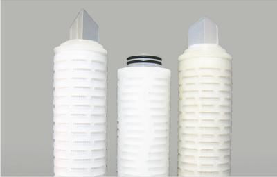 China PP Membrane Pleated Water Filter Cartridge Polypropylene Filter With Fin End for sale