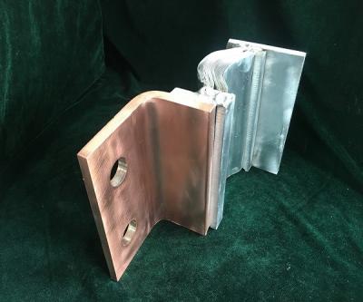 China Explosive Welding Clad Metal Plates Copper Aluminum Cathode Crimper Busbar for sale