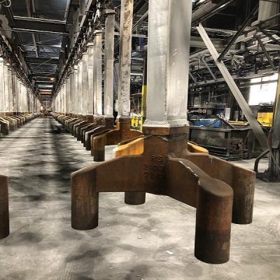 China Aluminiumstaafstam 6101F Overgangsverbinding van gietijzeren anodename Te koop