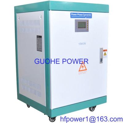 China Single phase to triple phase converter  capacity 15kw for sale