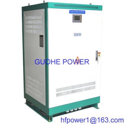 China Single phase to triple phase converter  capacity 50kw for sale