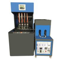 China Semi Automatic 4 Cavity 500ML Small Plastic Bottle Making Machine with Speed Blue Design for sale