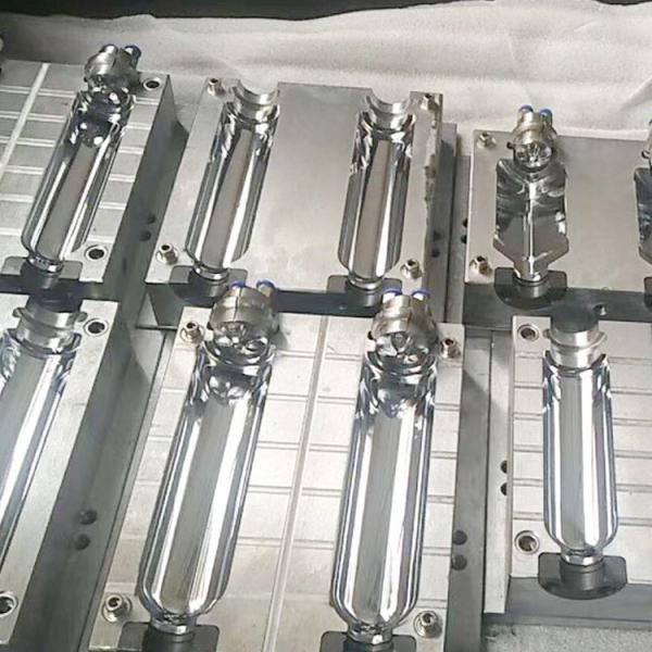 Quality Semi-automatic Two Cavities Hand Feed Wide Mouth PET Bottle Blowing Machine 2024 for sale