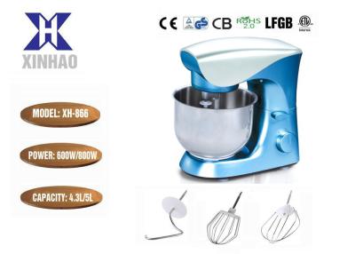 China Electric Cake Mixer Stainless Steel 800 Watt Stand Mixer With 4.3 Liters Bowl for sale