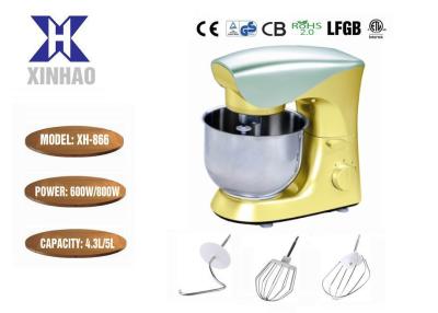 China CE GS CB ROHS  Approved  Electric Stand Mixer With 4.3 Liters , Yellow Stand Mixer for sale