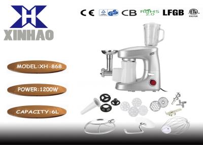 China Kitchen Appliance 1200W Stand Mixer With Meat Grinder And Blender , 6 Liters for sale