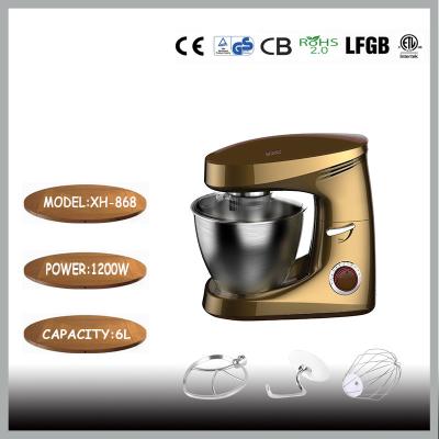 China Kitchen Multifunctional Food Mixer 1200 W With VDE / BS Plug Golden Parker for sale