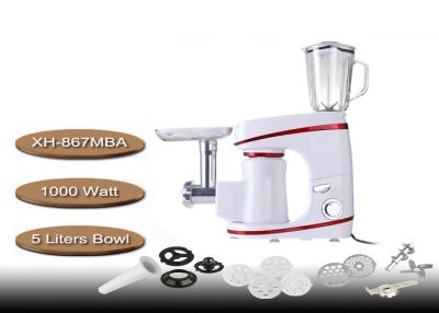 China Meater Grinder Sausage Maker Kitchen Stand Mixer , Tilt-Head Design Feature Bread Dough Mixer for sale