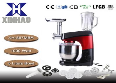 China 6 Speed Setting Multifunction Stand Mixer With Meat Grinder with Full Metal Gear System for sale