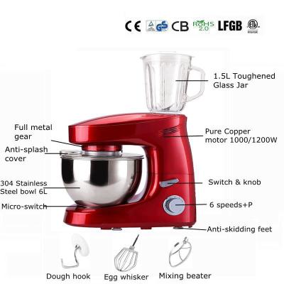 China Powerful 220~240V 50~60Hz Cookie Dough Mixer 1200W for Soup Maker / Meat Grinder for sale