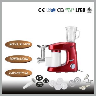 China MultiFunction Powerful Stand Mixer With Meat Grinder 1200 Watt VED / BS Plug for sale