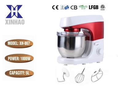China 1000W Kitchen Professional Stand Mixer With Injection Red Circle Decorative for sale