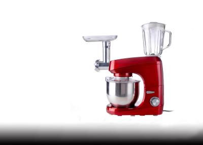 China Red Multifunction 1000W Stand Mixer for Home , 1.5 Liters Glass Jar Injection for sale