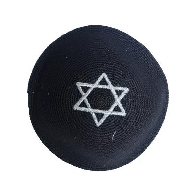 China Factory wholesale Hand Knitted Yarmulke, Knitted Kippah Hat, Cotton string knitting kippot Jewish Yarmulke Kippah Kippot for sale