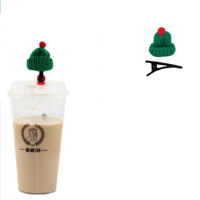 China Factory wholesale Mini Knitted Hats with Pom Pom Ball for Decoration, Mini Amigurumi Top Hat, Crochet Mini Christmas Hat for sale