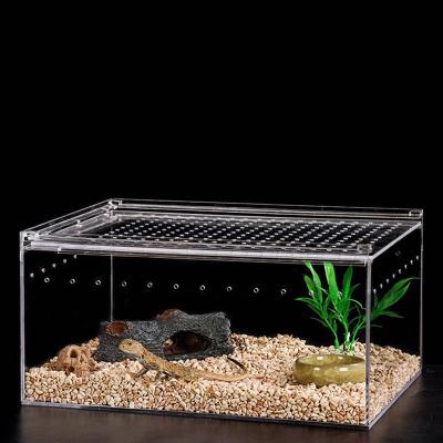 China Factory wholesale Habitat for Reptile Crystal Acrylic Breeding Enclosure for Pet, crystal acrylic breeding enclosure for sale