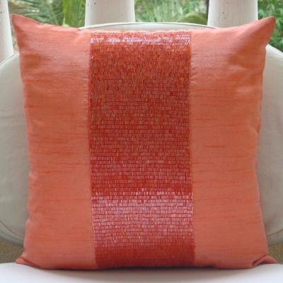China beaded pillows, sequin pillows, beaded cushion, bead pillow, cotton hand embroidery throw pillows,flowers pillow cover for sale