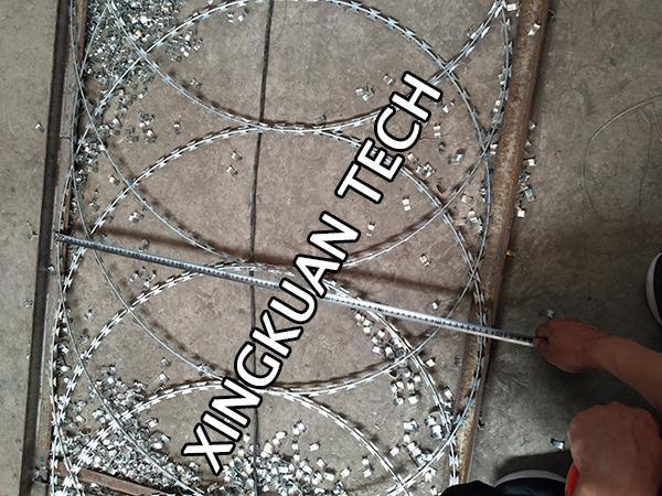 Ribbon Razor Wire Flat Wrap Coils for secure safe Non Flanged Wire Reinforced 0