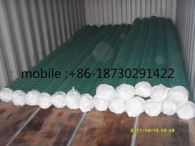 China PVC Diamond Chain Link Fence , Privacy Weave Chain Link Fabric Fence for sale