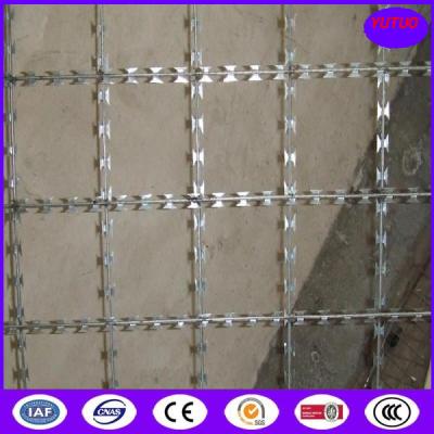 China high security Bto-22 razor flat welded wire mesh factory for sale