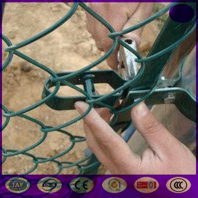 China Plastic/ vinyl coated chain link fence for sale