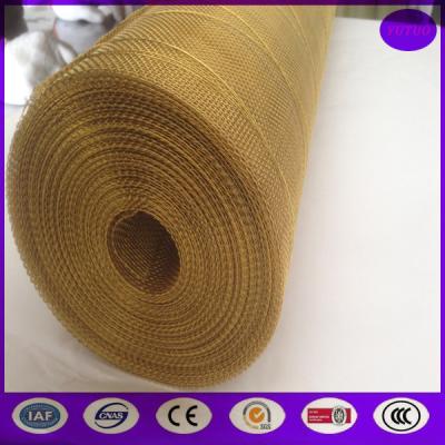 China 40 Mesh x0.15mm Brass Wire Cloth 1.0m Wide,0.49mm apreture for sale