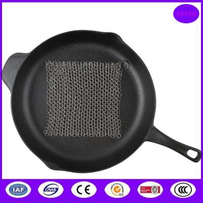 China Good using Chain Mail Scrubber for Cast Iron Cookware from china best seller of scrubber for sale