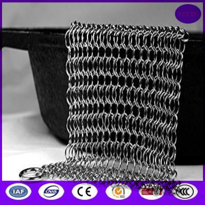 Depurador de acero del chainmail del xl 8x8 del limpiador del arrabio/scrubbermade de acero del chainmail en China