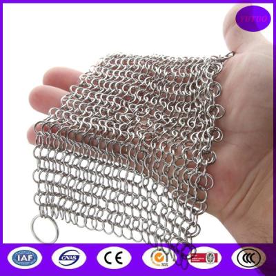 China Stainless Steel Chainmail Scrubber, BBQ Scrubber made in china for sale