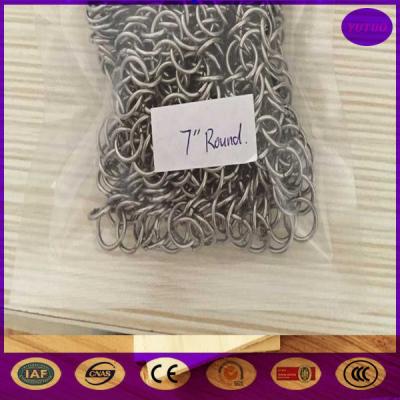 Depurador práctico de Chainmail del acero inoxidable del limpiador de la sartén de China