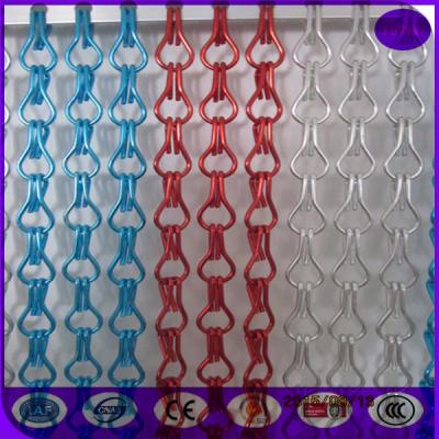 La cadena de aluminio colgante de Striple de los ganchos dobles vuela la pantalla para la cortina de puerta
