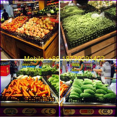 Estantería de pared del supermercado para la fruta y verdura hecha en China