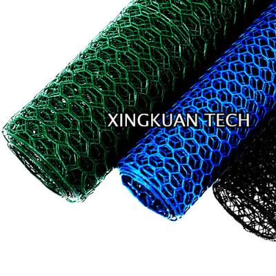China reverse twist PVC Poultry wire netting  , Poultry Mesh Netting Hexagonal Shape for sale