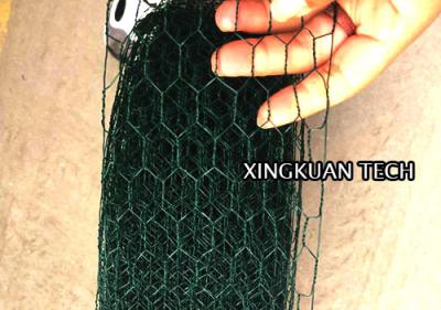 China reverse twist PVC Poultry wire netting  , Poultry Mesh Netting Hexagonal Shape for sale