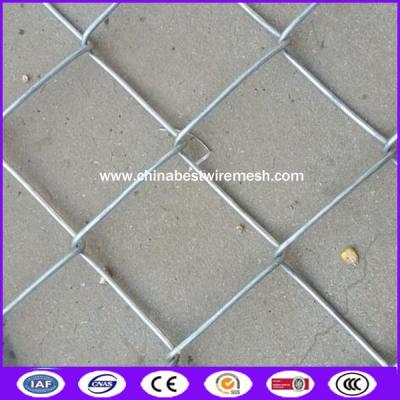China ASTM A392 standard heavily galvanized chain link fence with posts and installing accessories with 366 grams zinc coating for sale