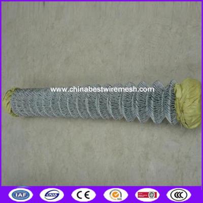 China ASTM A392 standard heavily galvanized chain link fence with posts and installing accessories with 366 grams zinc coating for sale