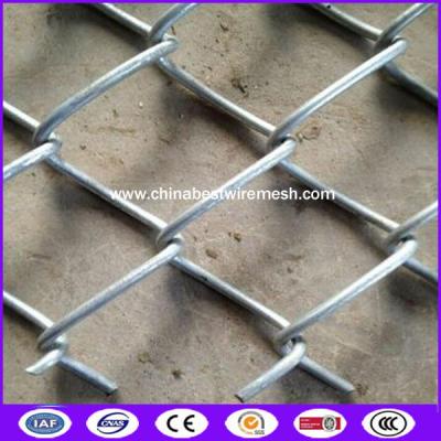 China ASTM A392 standard, galvanized chain link fence with 2.4x15.2m roll size for sale