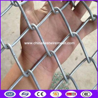 China ASTM A392 standard hot galvanized Chain link fencing 50X50mm with CE certificate for electric gate operators for sale