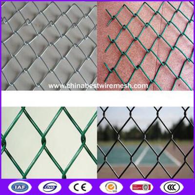 China ASTM A392 standard hot galvanized Chain link fencing 50X50mm with CE certificate for electric gate operators for sale