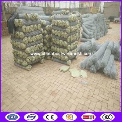 China ASTM A392 standard hot galvanized Chain link fencing 50X50mm with CE certificate for electric gate operators for sale