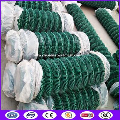 China Green color 100x100 opening chain link fence decorations for architecture for sale