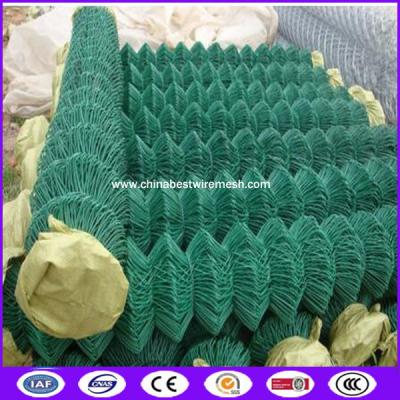 China China 50mm diamond shaped zoo wire mesh chain link fence temporary privacy metal fence factory for sale