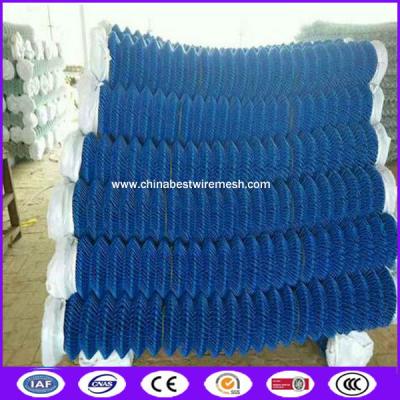 China PVC/PE cubrió la cerca decorativa de la alambrada del alambre 9gauge con la altura 1200m m en color azul en venta