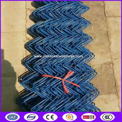 China Cerca azul de la alambrada del color 50mm*50m m los 6ft*18m Galvanized/PVC en venta