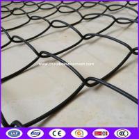 China Black Vinly and Electro Galvanized Chain Link Fence for Security for sale