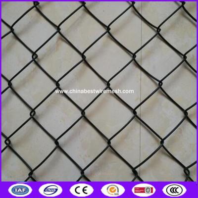 China 4m tall Black Vinly  Chain Link Fence for Security made in china for sale