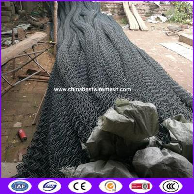 China Black Vinly and Electro Galvanized Chain Link Fence for Security for sale
